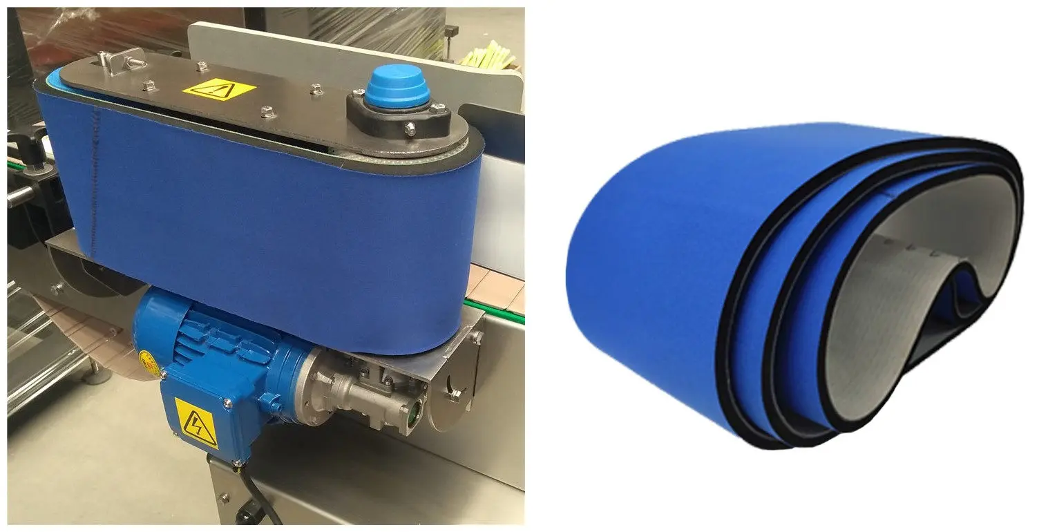 Pvc Conveyor Belt With Blue Sponge For Labelling System - Buy Conveyor ...