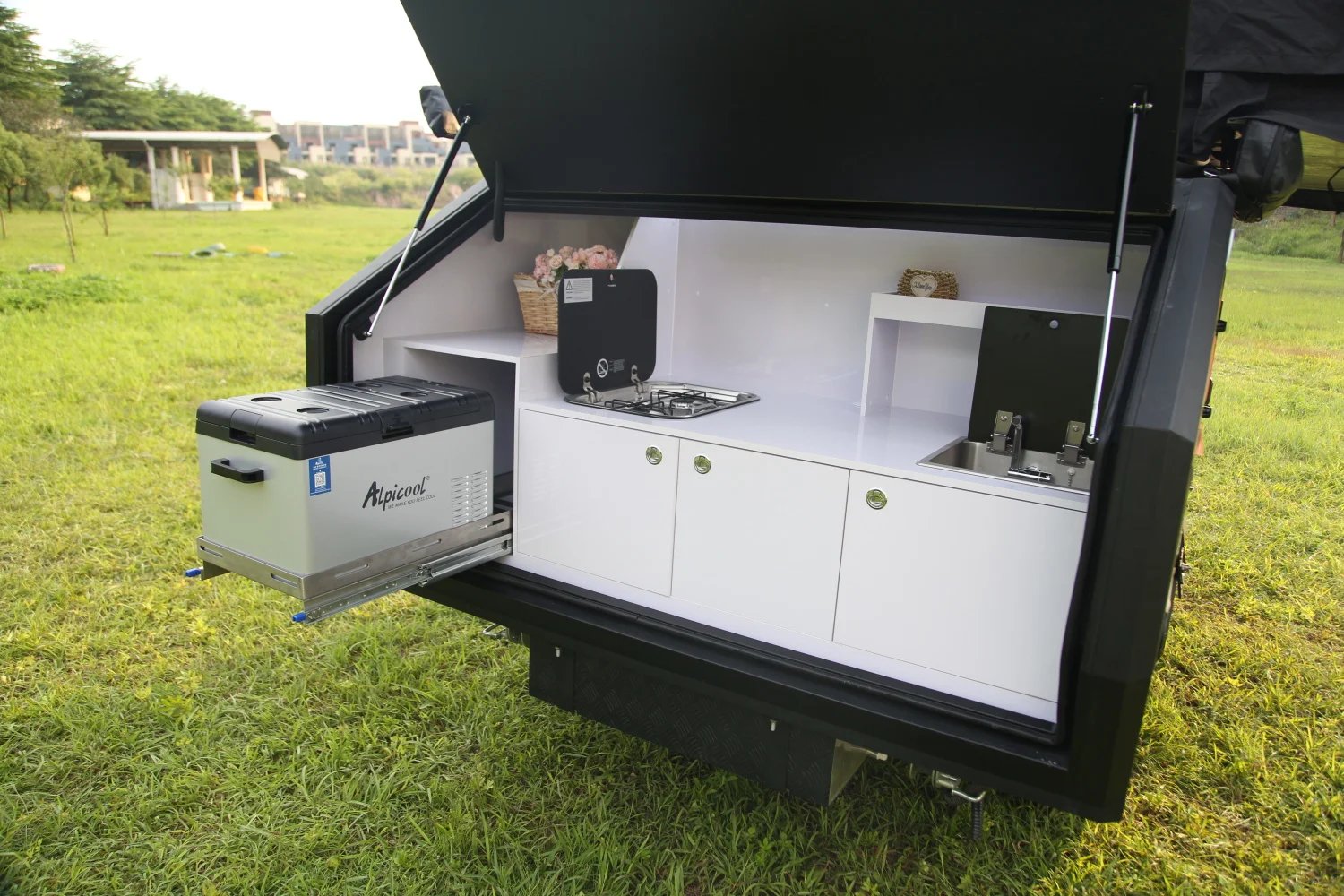 Ecocampor Lightweight off-Grid Camping Trailer for Off-road