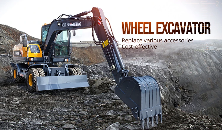 Mini Wheeled Excavator 8 Ton Excavator from Hengwang Factory
