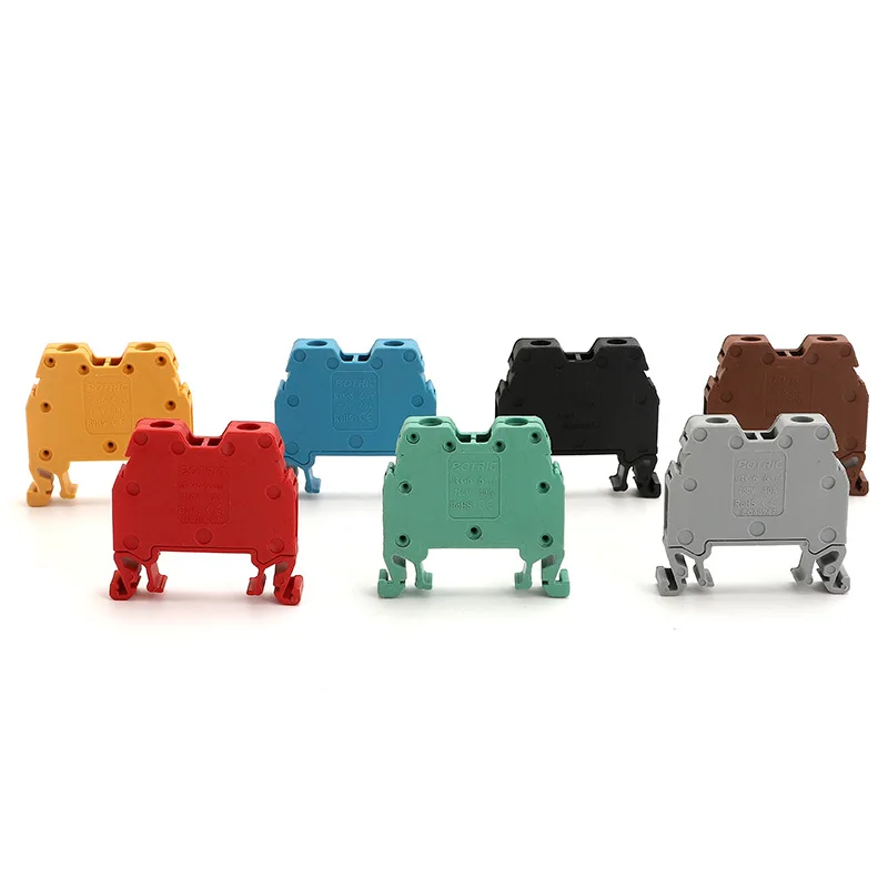 Din Rail Mounting Terminal Block Wire Connector 750v 24a Mrk-6mm ...