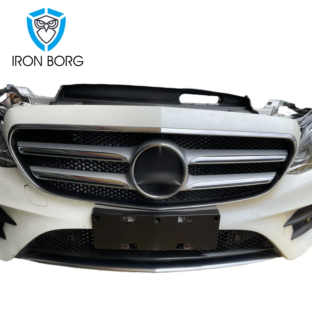 메르세데스 E 클래스 W213 E200 E260 E300 E350 프론트 범퍼 어셈블리용 오리지널 중고 바디 키트 그릴 Led ...