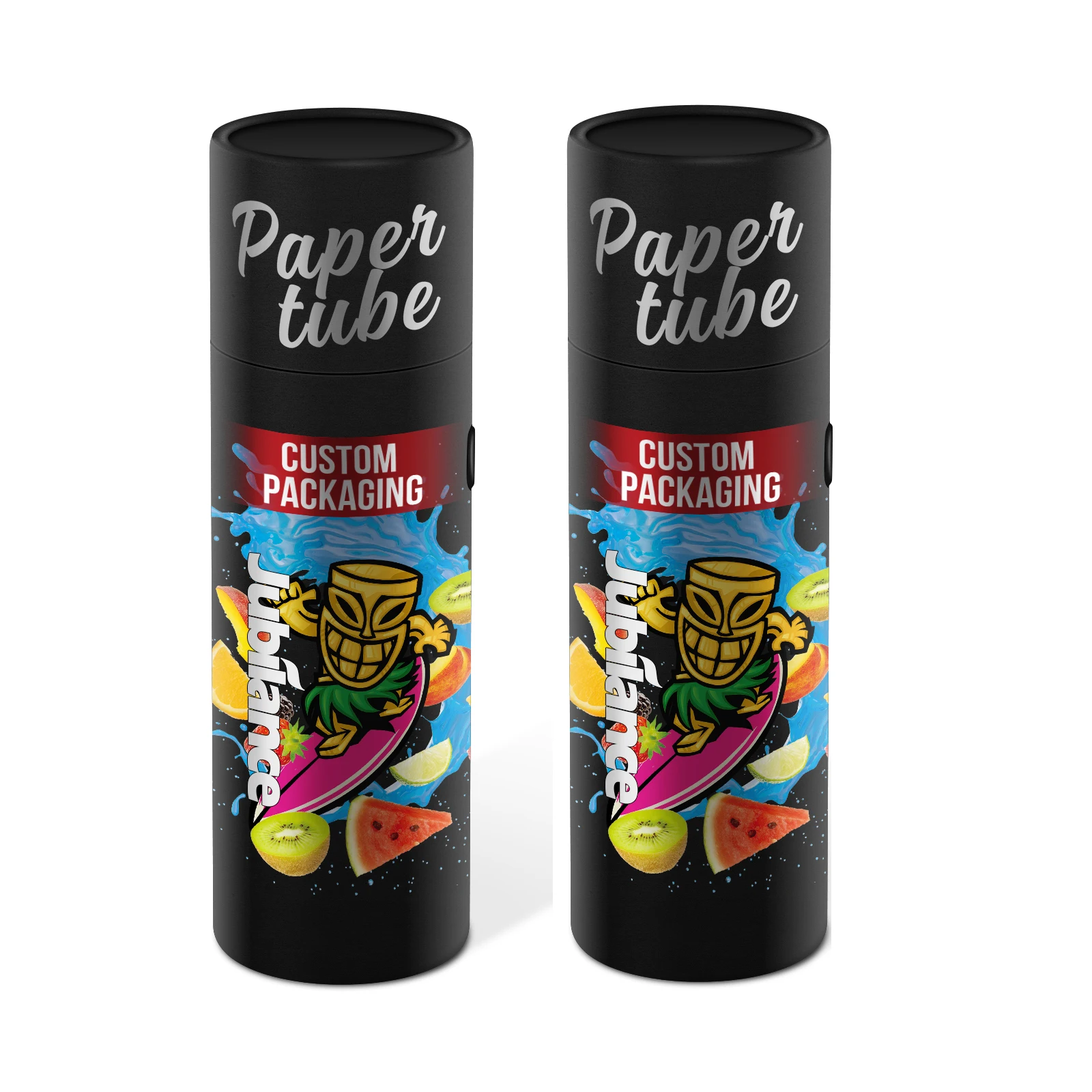 Jubilance Packaging Gift Box Matt Black Tube Packaging Magnetic ...