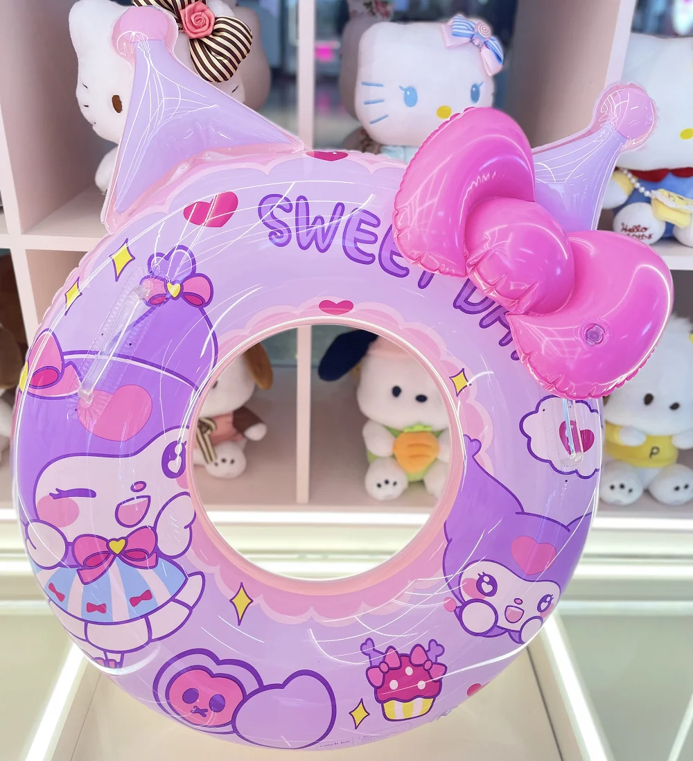 Inflatable Kuromi Swim Circle Melody Cinnamoroll Swimming Rings For ...