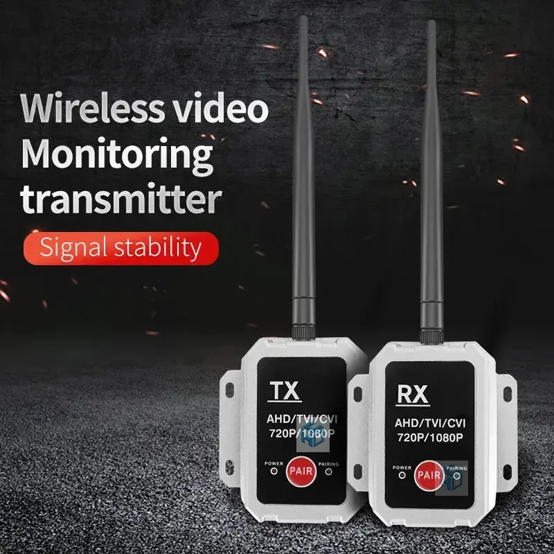 720P AHD Wireless Transceiver Transmitter Receiver Monitor Camera ...