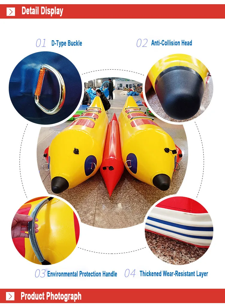 Inflatable Water Banana Boat Marine Motorboat Surfing Facilities Large ...