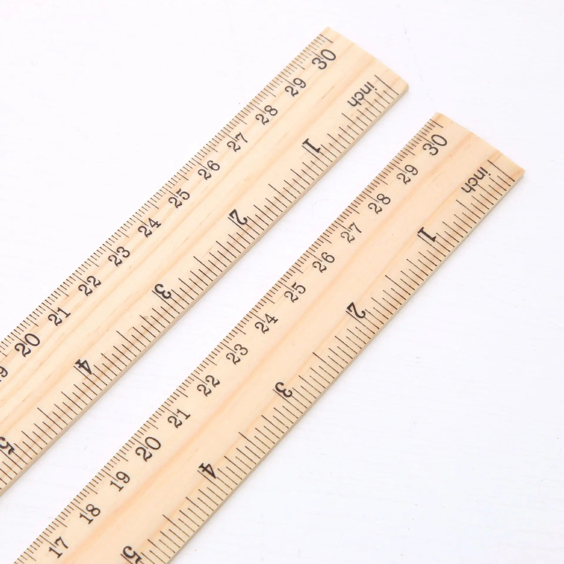 Customized Bamboo Wood Ruler Color Printing - Durable & Stylish