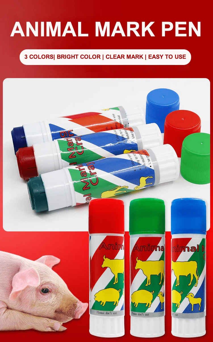 Livestock Body Crayons Pig Mark Crayon Animal Crayon Colored Veterinary ...