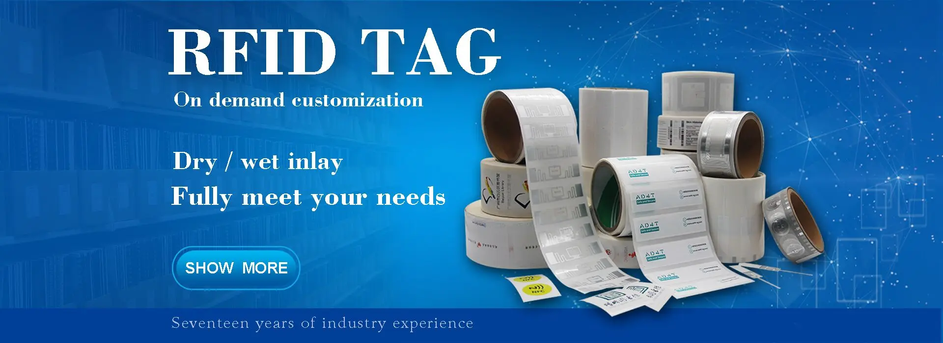 Customized Tags Alien H9 9662/9640 Chip Long Range UHF RFID