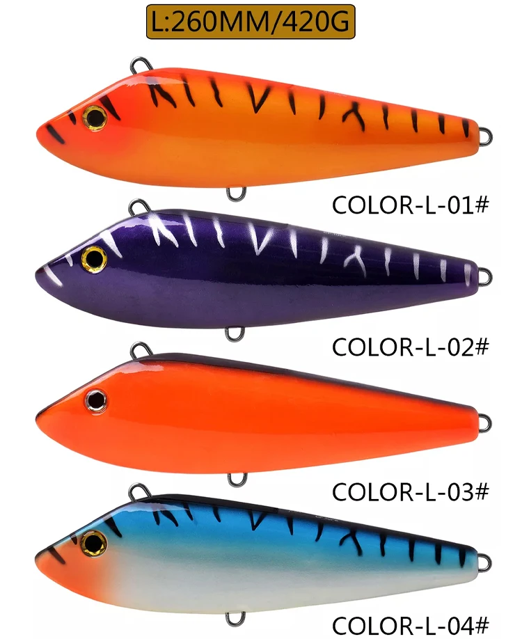 Manufacture 210g 420g Tuna Troll Lure Sinking Big Fish Lure Deep Vib Swim Bait Tuna Troll Lure ...