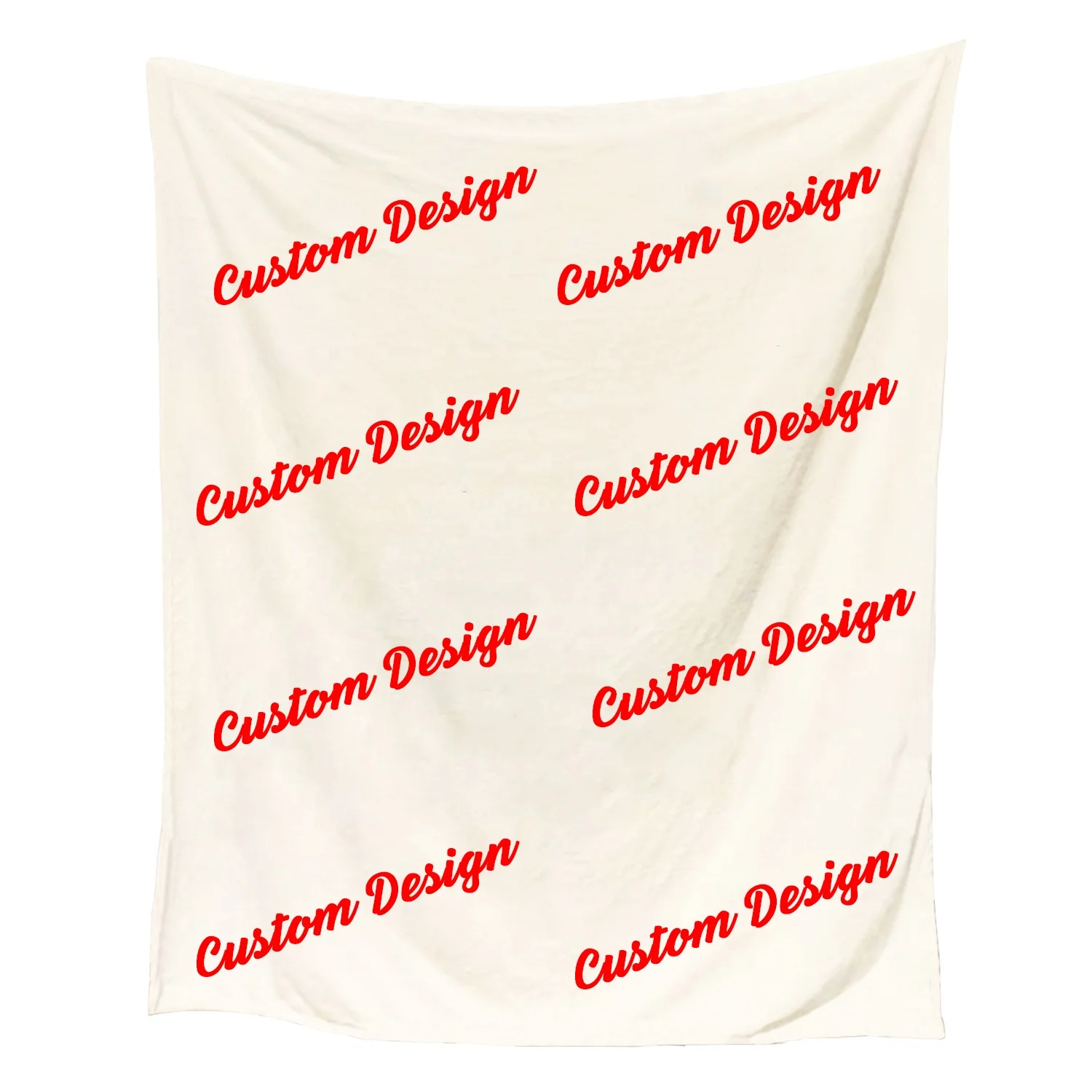 Oem Customized Design Blank Fleece Printed Blanket Throws White ...