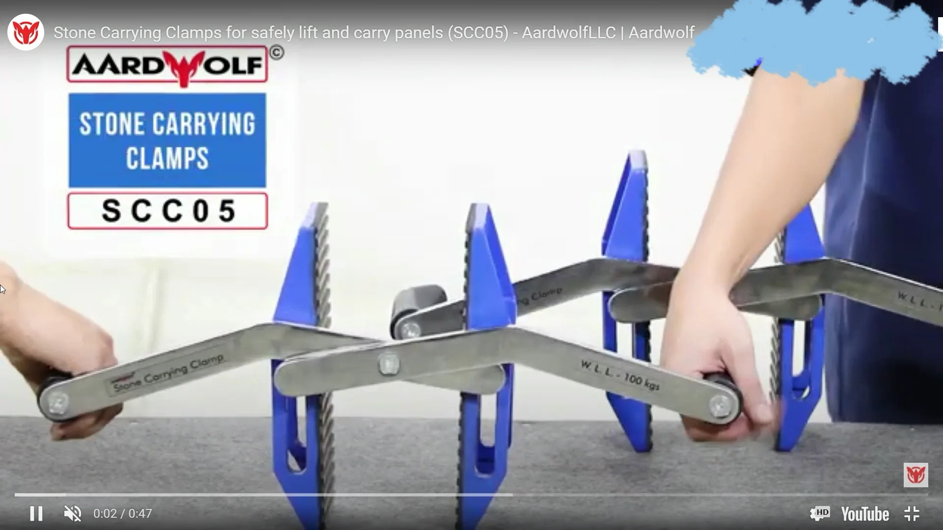 Stone Hand Carrying Clamp Lifter For Granite Slab 200kgs - Buy Stone ...