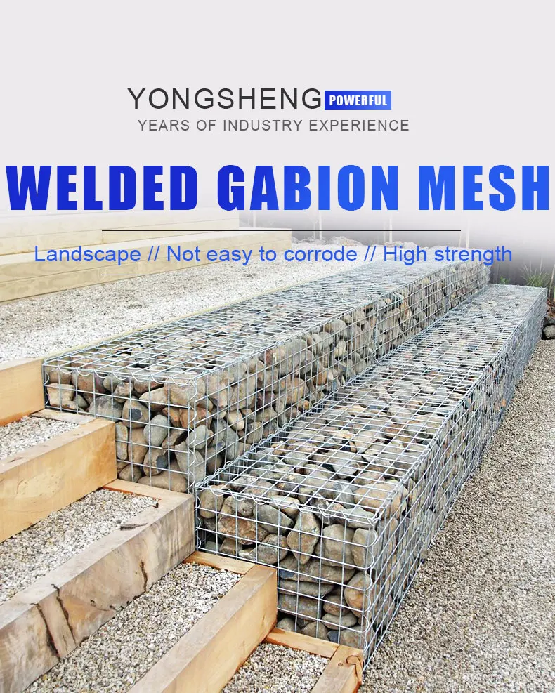 Gabion Box 2x1x1 - Durable Protection with Galvanized Mesh