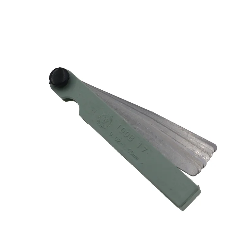 17 Blades Spark Plug Thickness Gap Metric Filler Feeler Gauge Metric ...