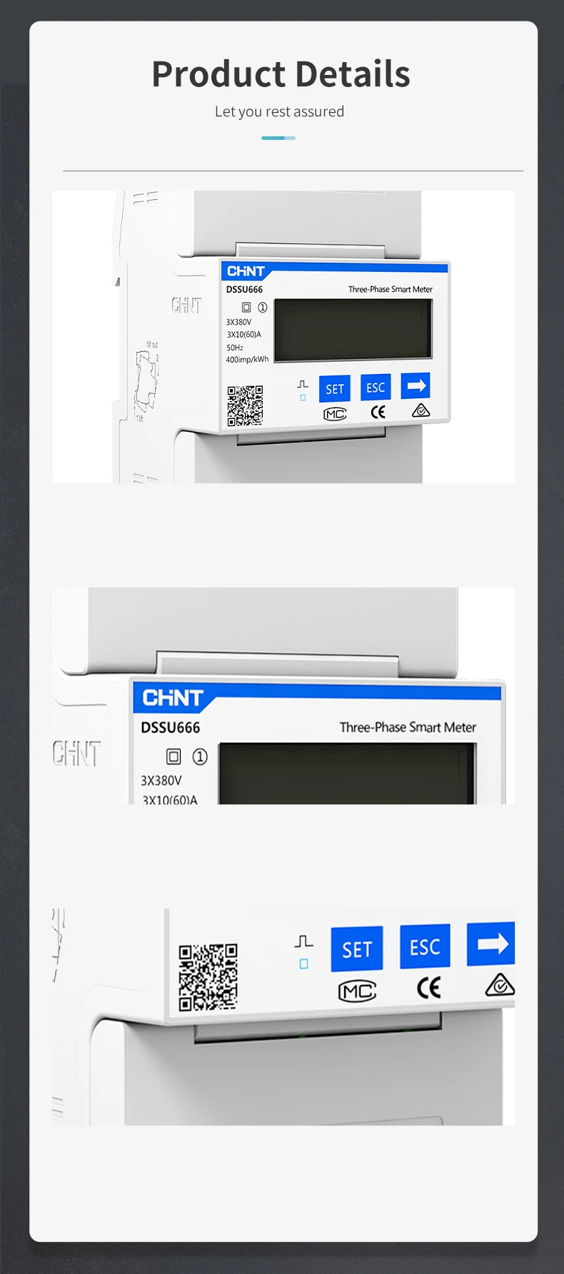 CHINT DTSU666 Three Phase Din-Rail Meter - Reliable & Accurate