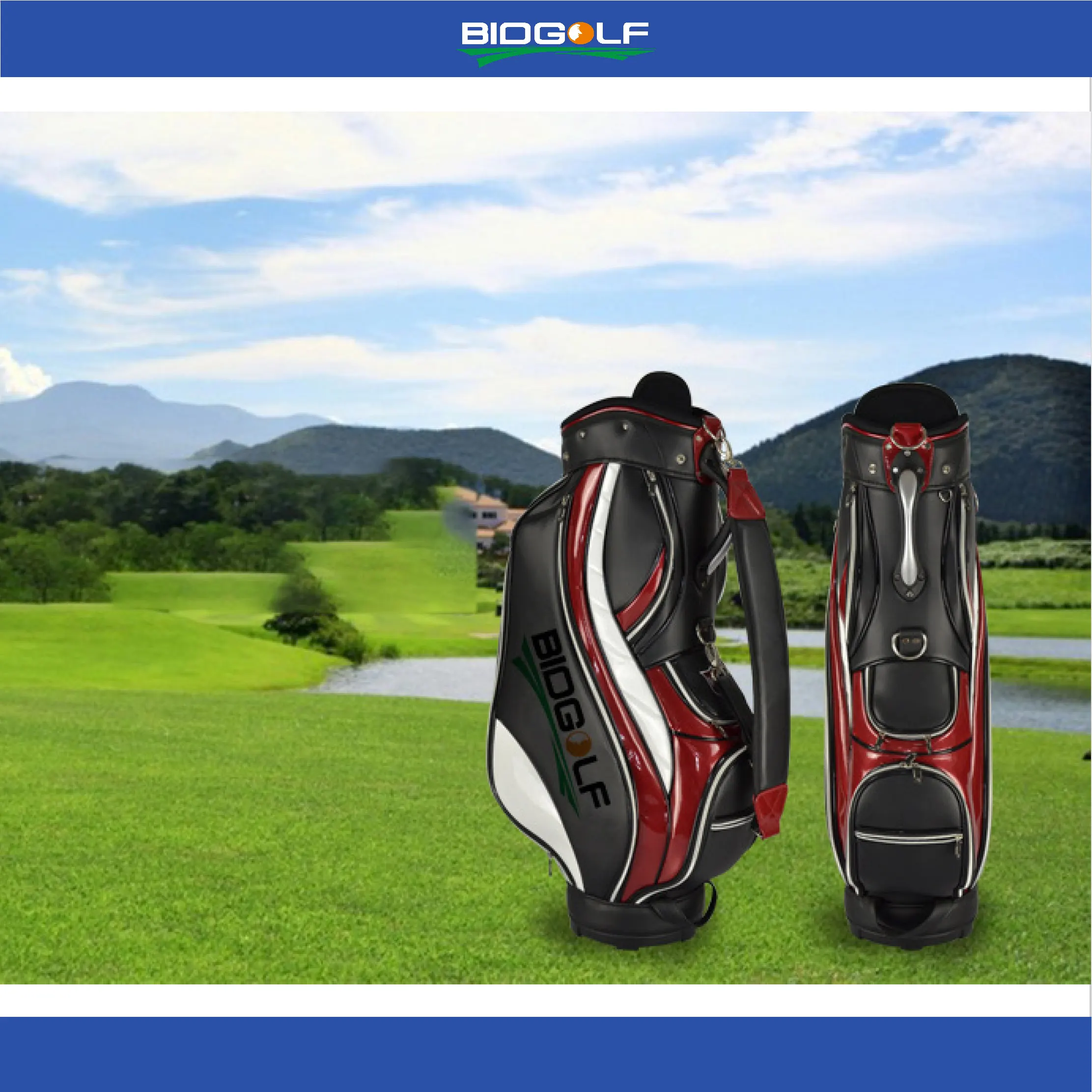 Oem Custom Logo By Bidgolf Cart Bag Golf Stand Bag Waterproof Nylon ...