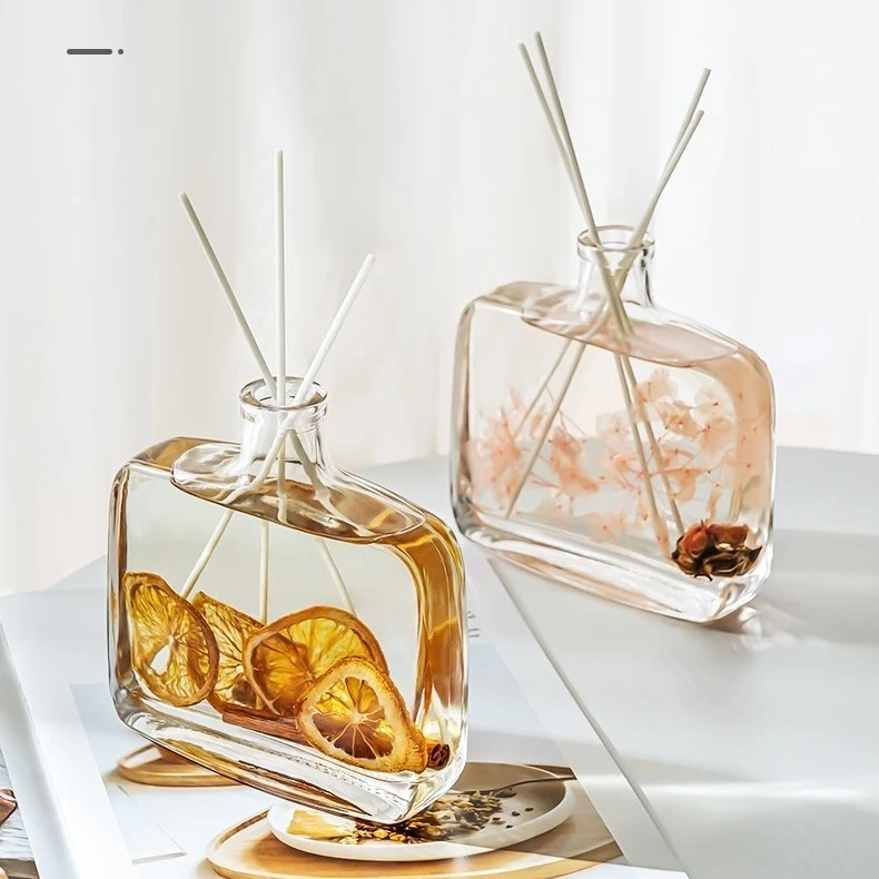 New Design Empty Clear Flat Square 100ml 200ml Aromatherapy Reed ...