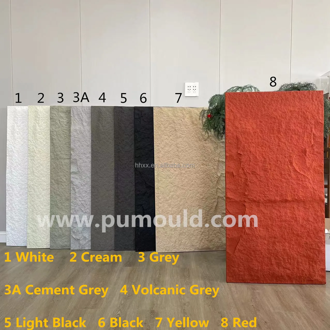 Polyurethane PU Faux Artificial Culture Stone Panels
