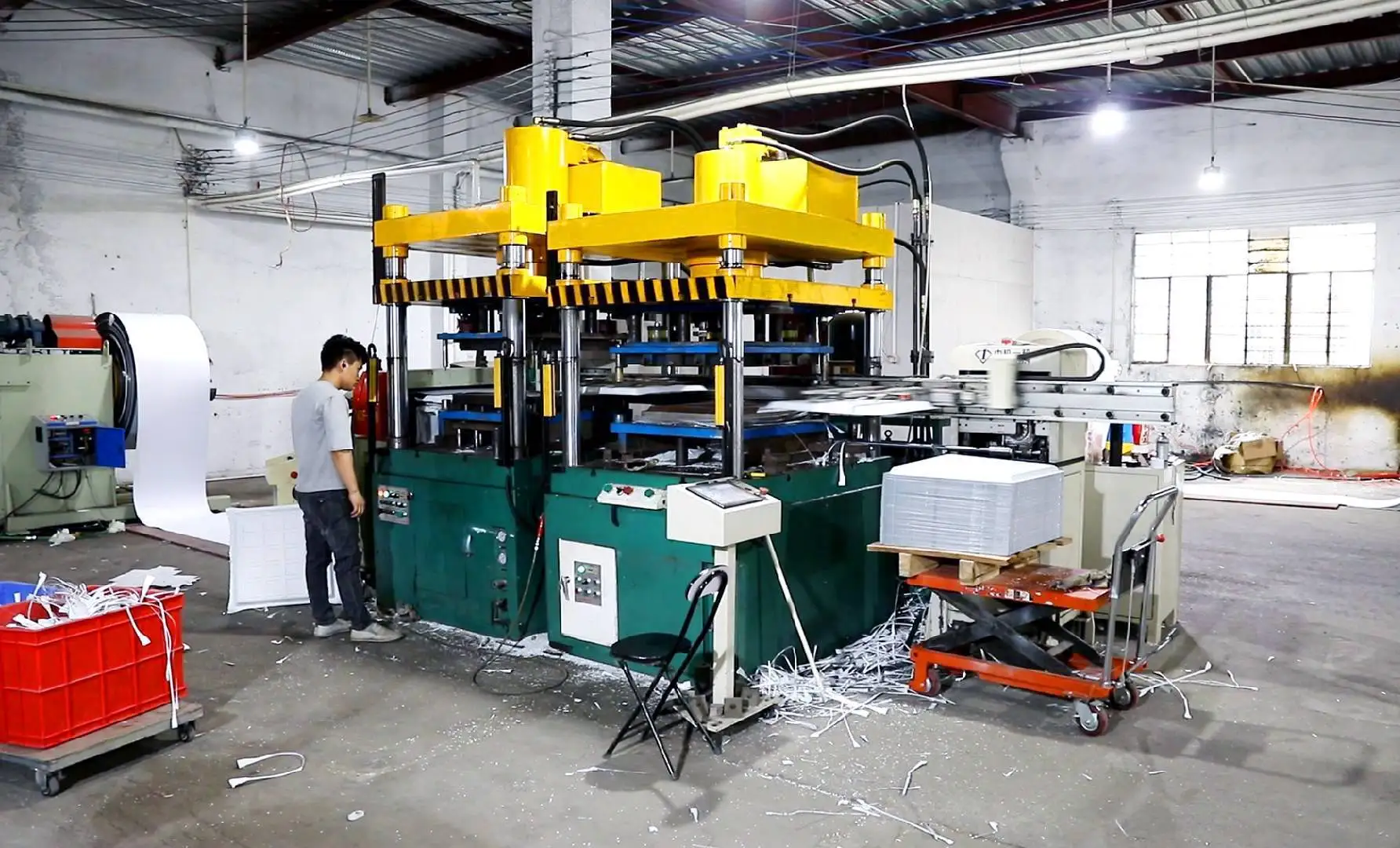 Hexagonal LED Lights - Efficient Auto Workshop Solutions