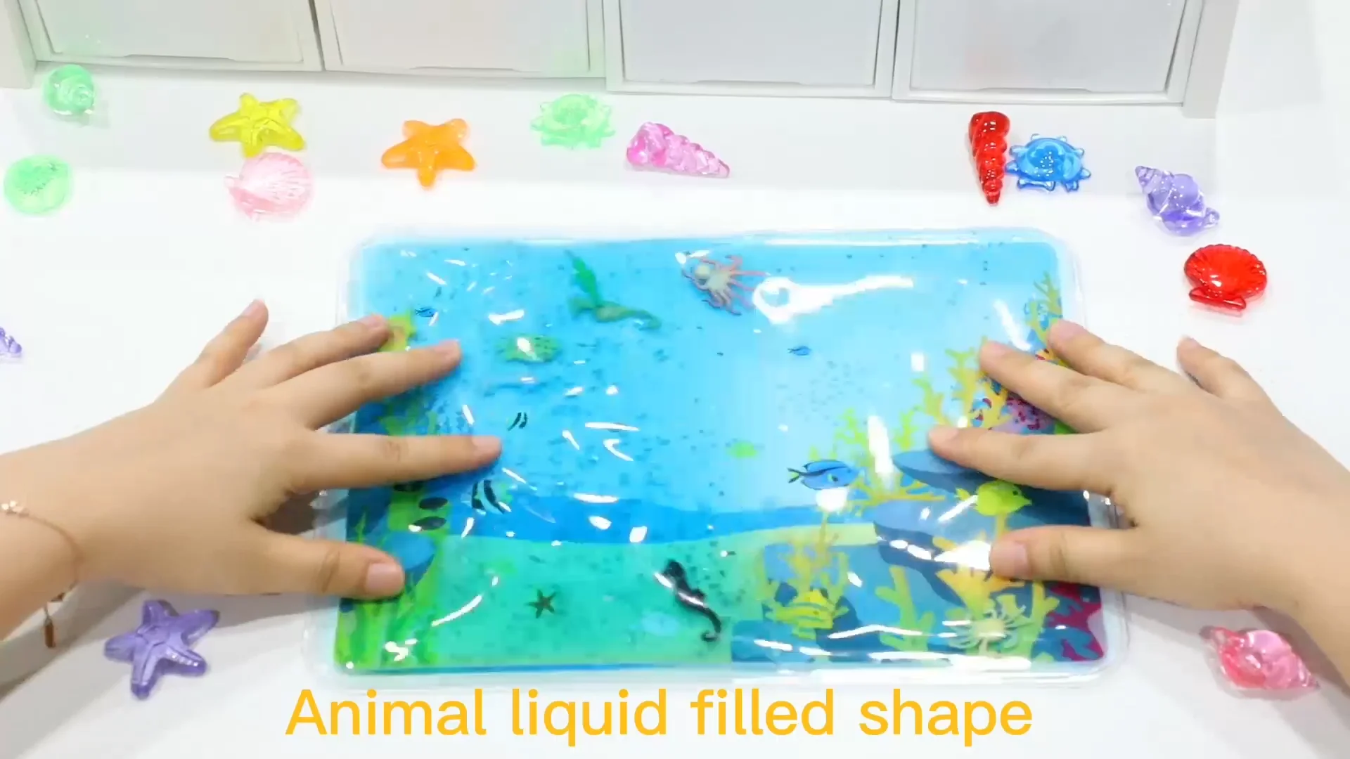 Edusense海洋动物液体填充感觉统合训练教育坐立不安刺激玩具自闭症学龄前儿童 - Buy 感官玩具新闻婴儿,感官水胶液体填充玩具,海洋动物液体填充形状感官舒缓一体化训练玩具套装 ...