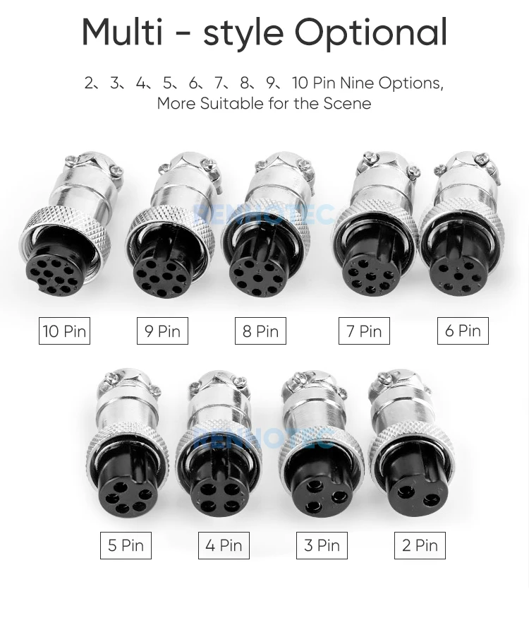 Aviation Connectors - GX12, GX14, GX16, GX20, GX25, GX30