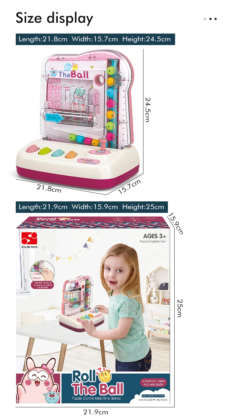Multifunctional Color Matching Table Game Toys - Roll the Ball