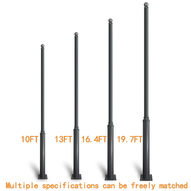 Street Light Poles Combination Lamp Post 3-6m Outdoor Solar Light Pole ...