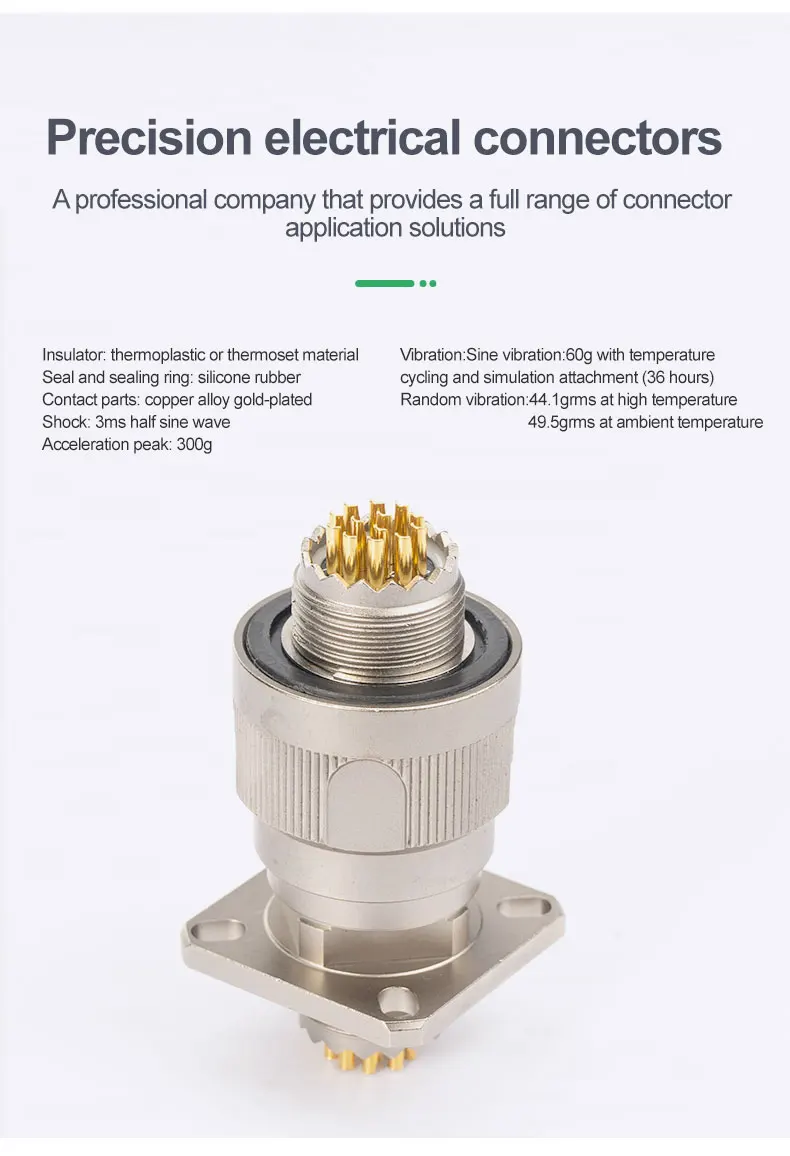 Male Aviation Plug 13 Pin D38999 Circular Aviation Socket Plug Wire ...