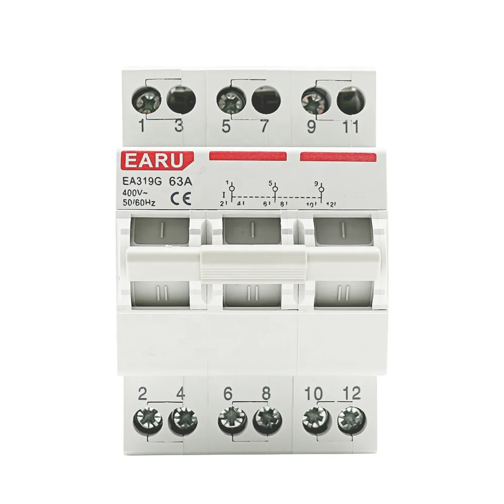 3P 40A 63A MTS Dual Power Manual Transfer Interlock Circuit Breaker Din ...