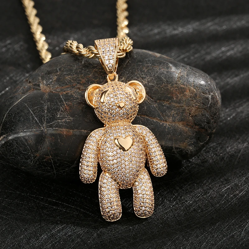 New Arrival Custom 14K Gold Plated Kids Adults Cz Cubic Zirconia Copper ...