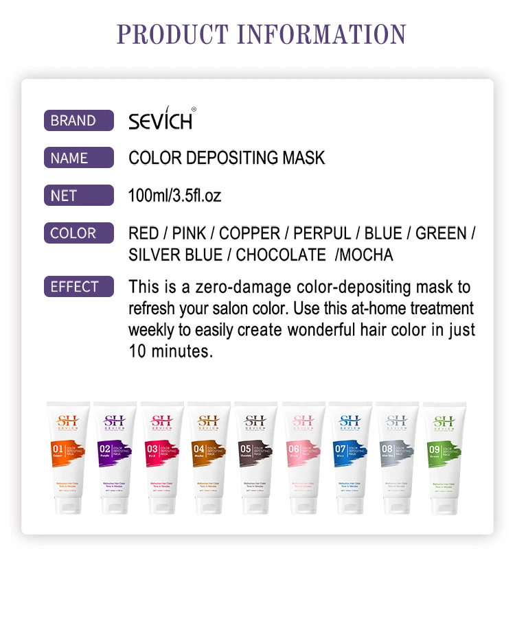 15 Minute Quick Color Dye Hair Mask Color Fixing Hair Coloring 2-in-1 ...