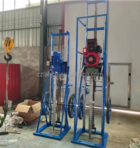 Portable Helical Pile Driver,Pile Driving Machine For Ground Screw ...