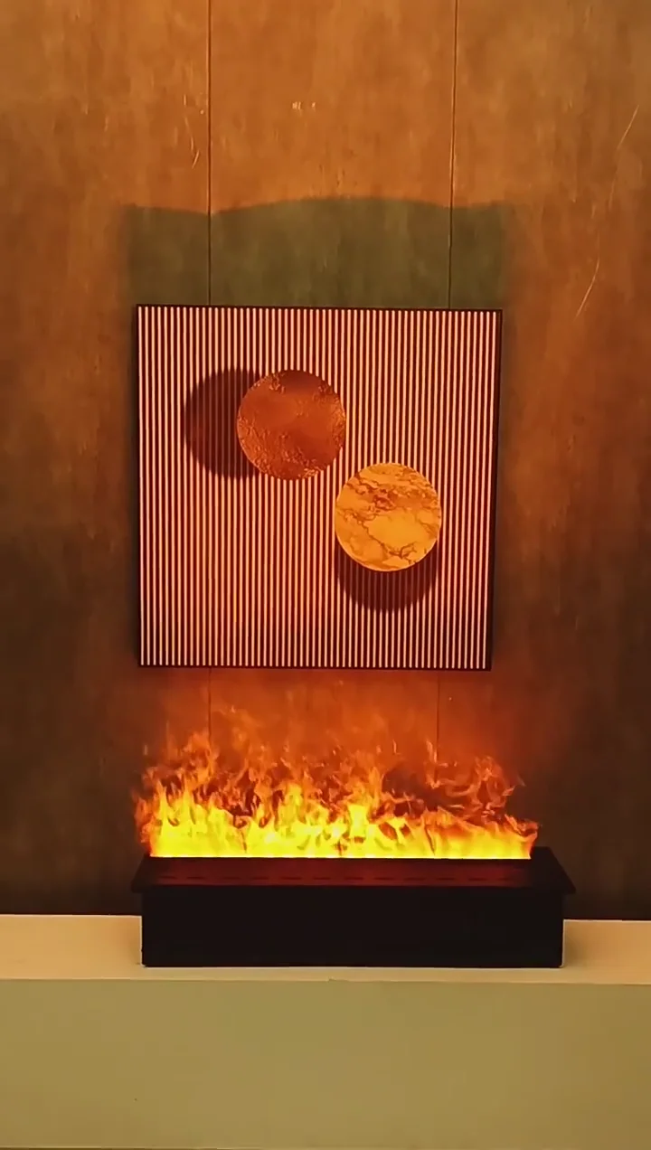 Modern 3d Flame Water Vapor Electric Fireplace Humidifier High-power ...