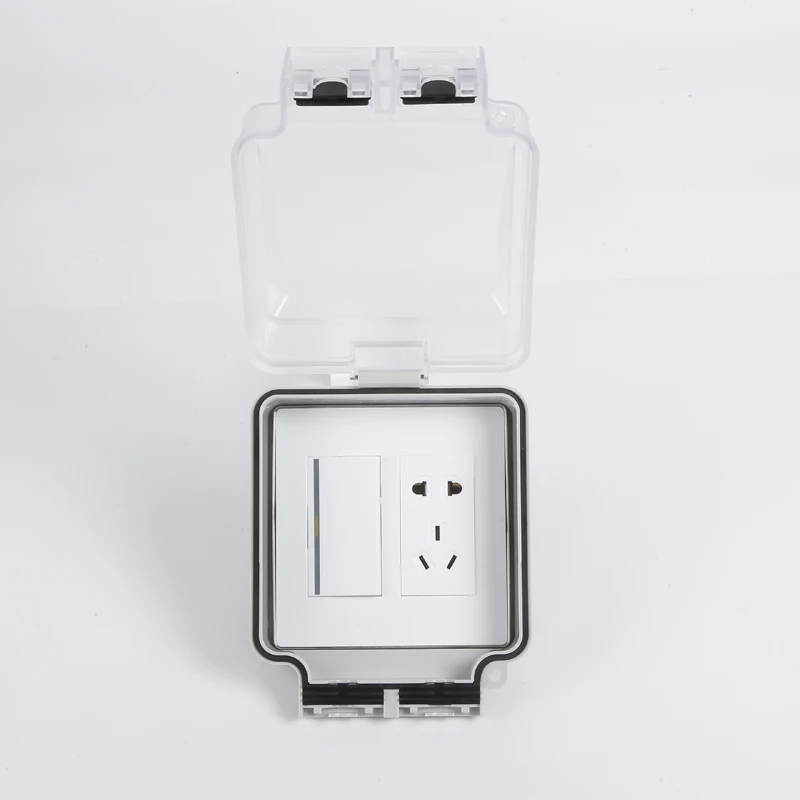 2 Gang Weatherproof 220v USA Safety GFCI Outlet 20 Amp Cover with ...