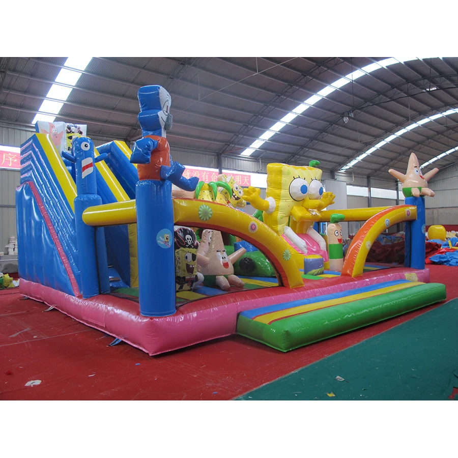 Aurora New Finished Inflatable Cartoon Spongebob Bounce Castle ...