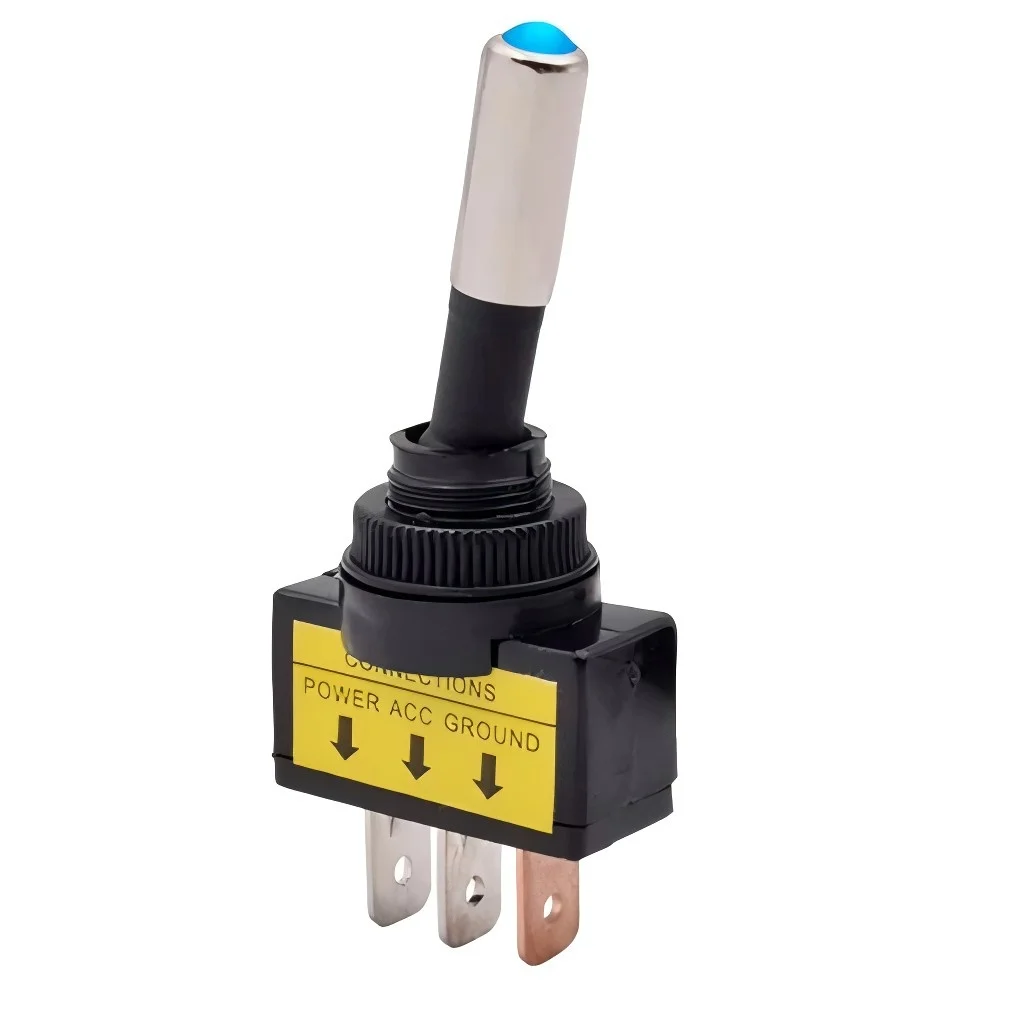 Asw-15d 20a Toggle Switch 12mm 12v/24v Dc Illuminated Rocker Switch ...