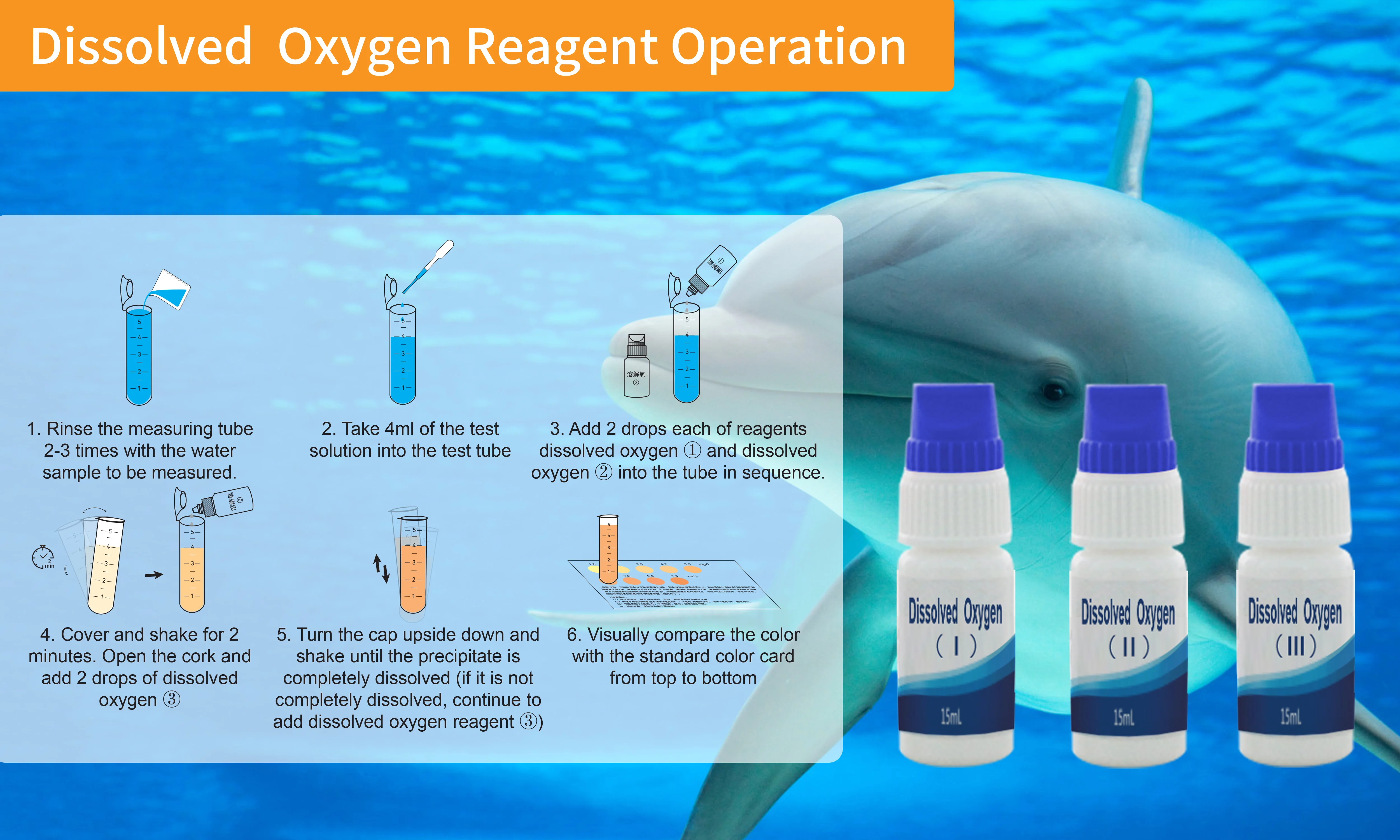 Dissolved Oxygen Reagent Test Kits For Aquarium,Ponds,Aquaculture,Water ...