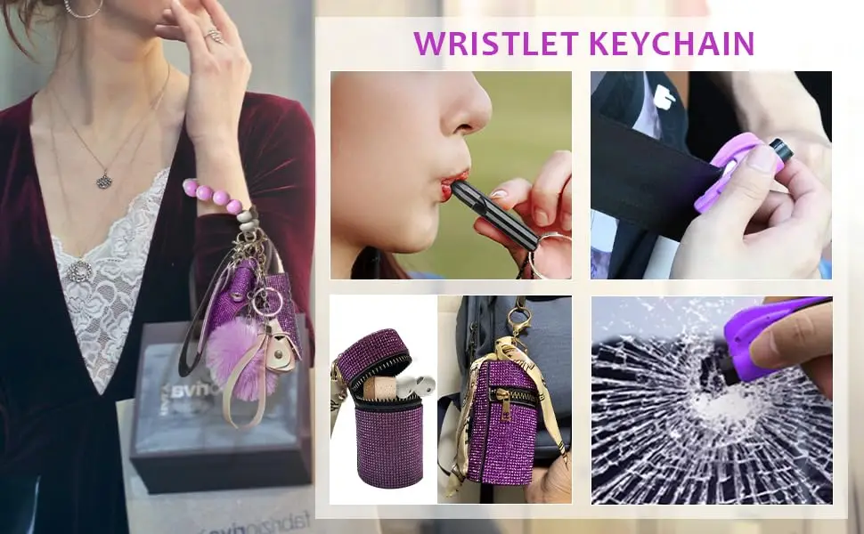 Rhinestone Keychain - Customizable Self-Defense Gift