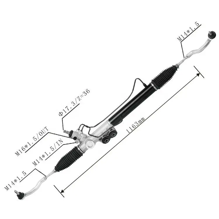 49200-ae020 49001-3x01a 49001-eb710 Power Steering Rack & Pinion ...