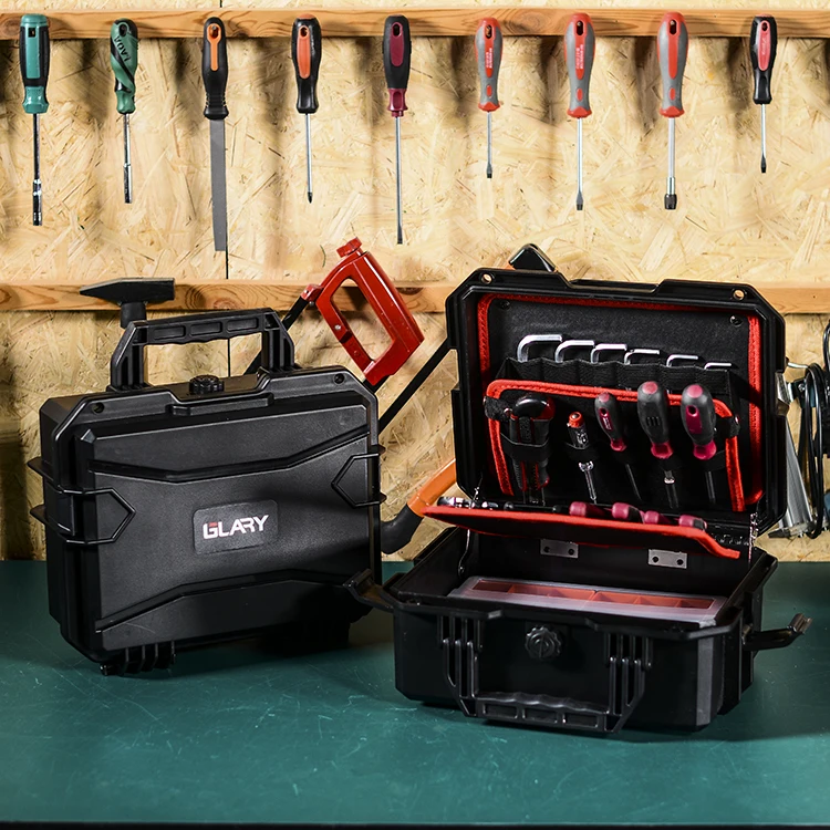 GLARY Portable Plastic Tool Case - Waterproof & Shake-proof