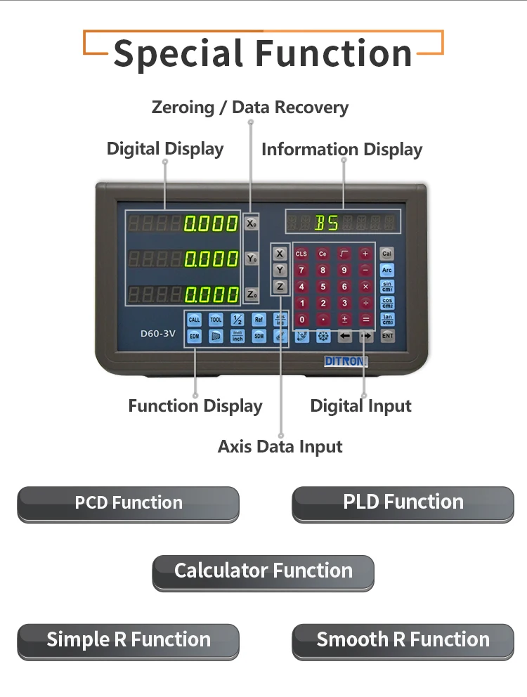 High Precision Linear Scale Optical Grating Ruler Linear Glass Scale Sino 2/3 Axis Dro Digital ...