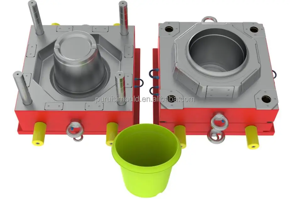 Popular Design Round Flowerpot Injection Mold Plastic Garden Plant And ...