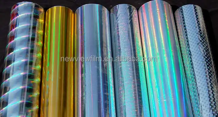 Pillar Lightbeam Laser Lamination Printable Pet Hologram Film Rolls For Cosmetic 15um - Buy ...