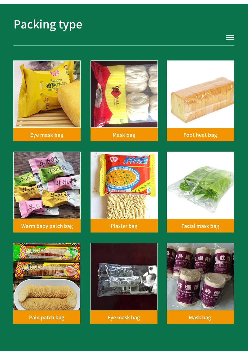 Horizontal Flowwrap Plastic Wrap Machine Flow Snack Bar Toast Bread ...