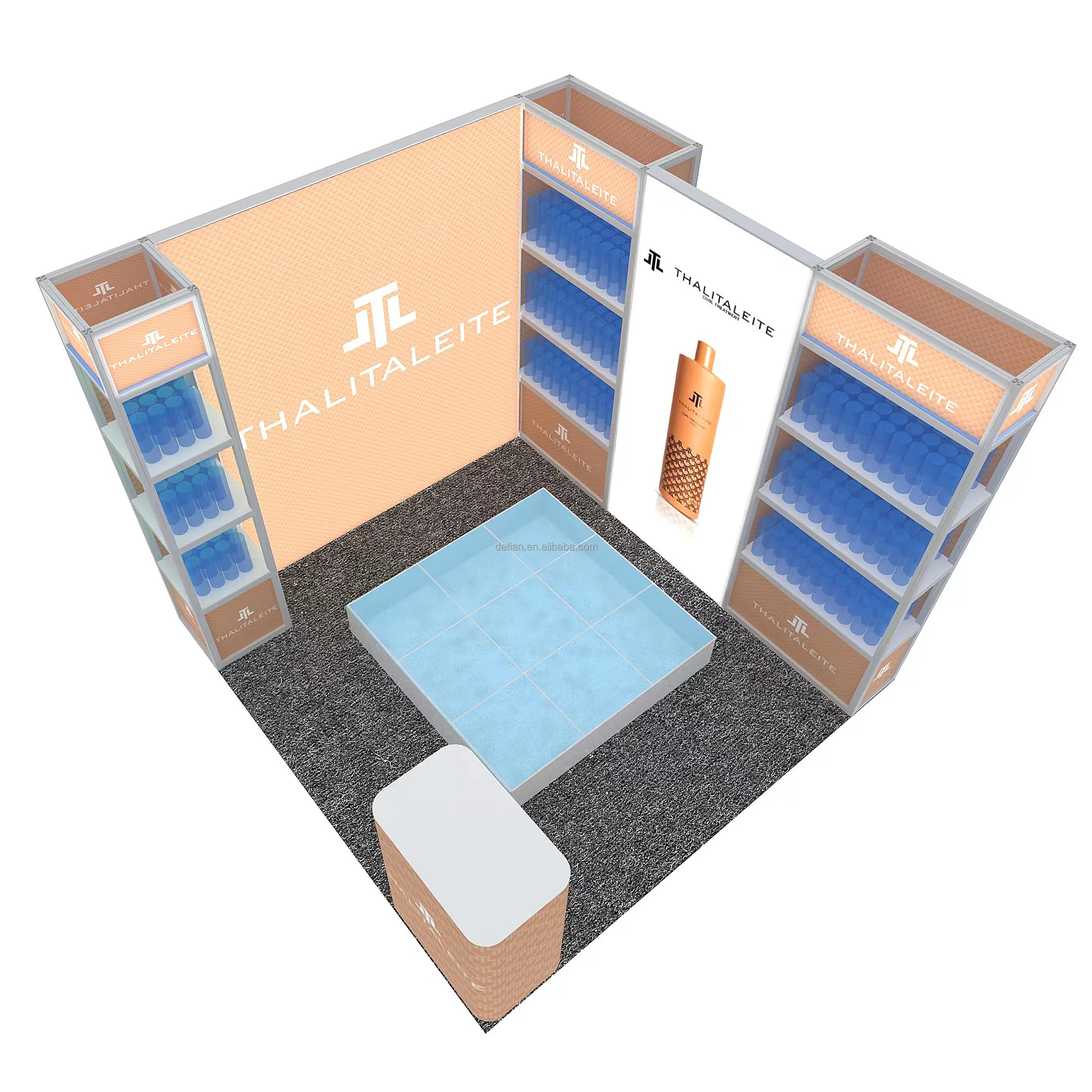 Custom Printed Portable Backlit Exhibition Stand by Detian Display