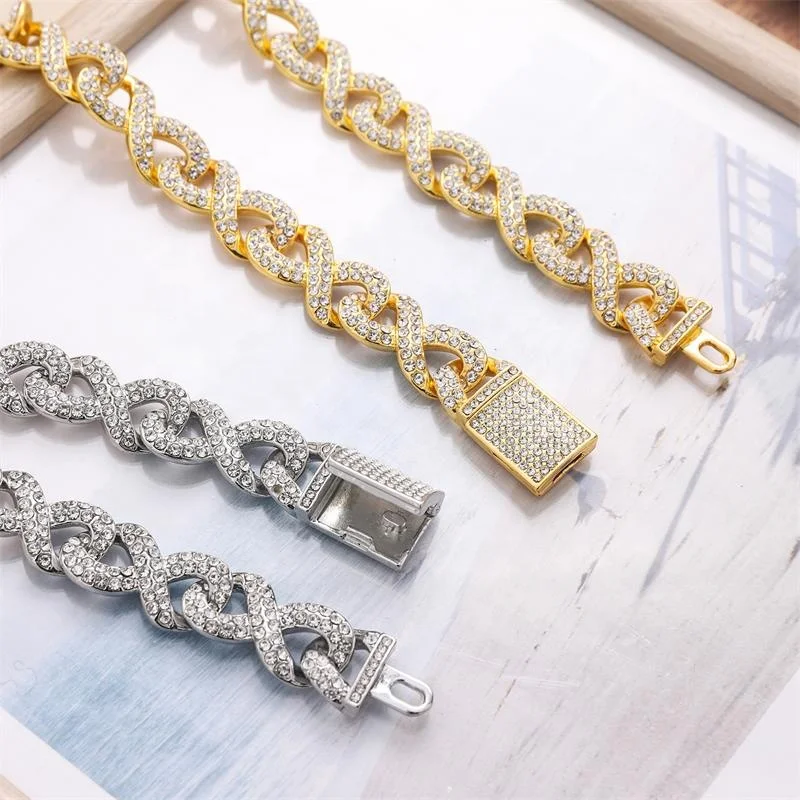 New Arrival Iced Out Box Buckle Jewelry Hip Hop Alloy With Full ...