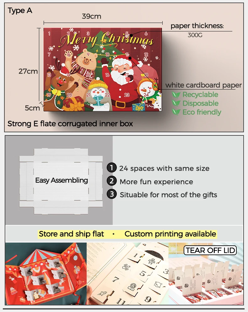 Zeecan Advent Calendar Unclaimed Package Design Custom Advent Calendar ...