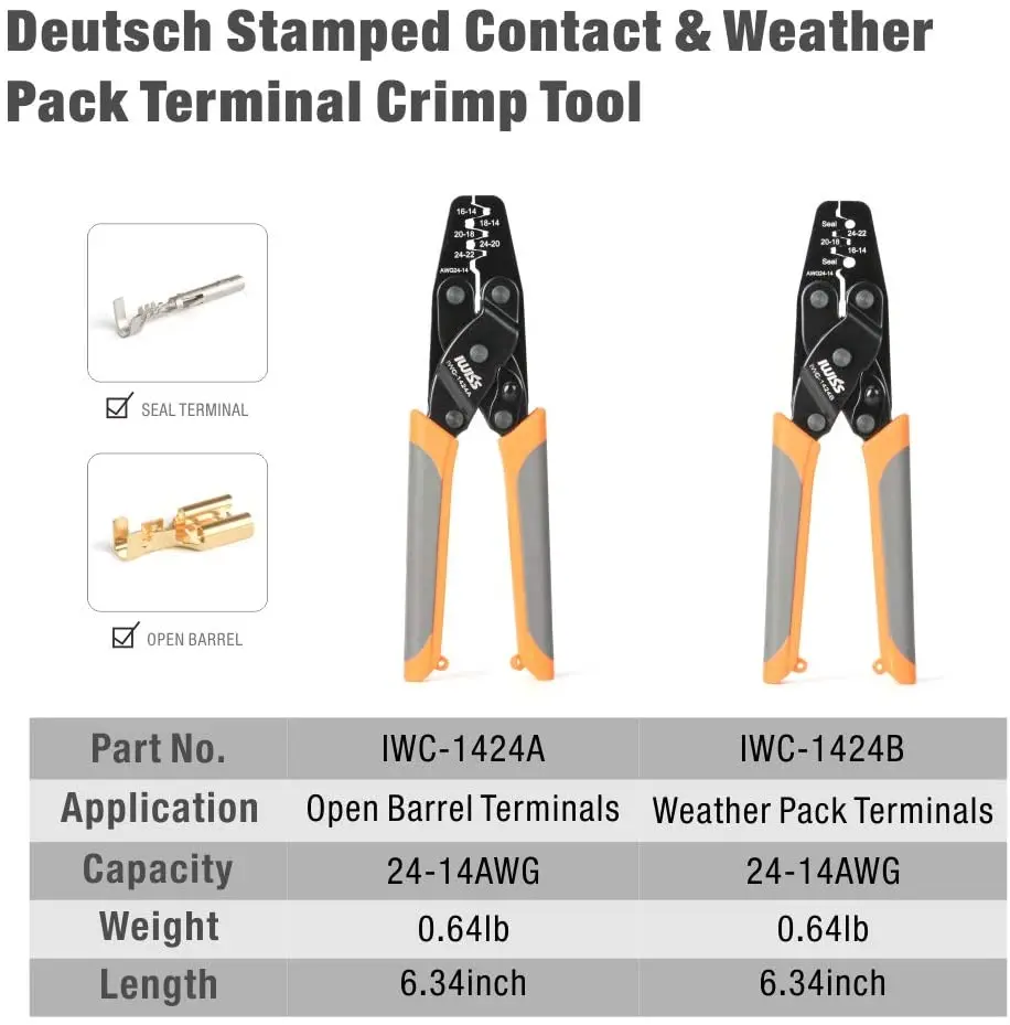 Icrimp Deutsch Closed Barrel Crimper,Stamped Contacts Crimper And ...