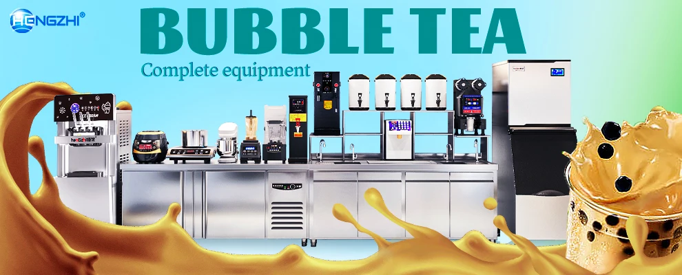 HENGZHI 304 Stainless Steel Bubble Tea Machine Work Table
