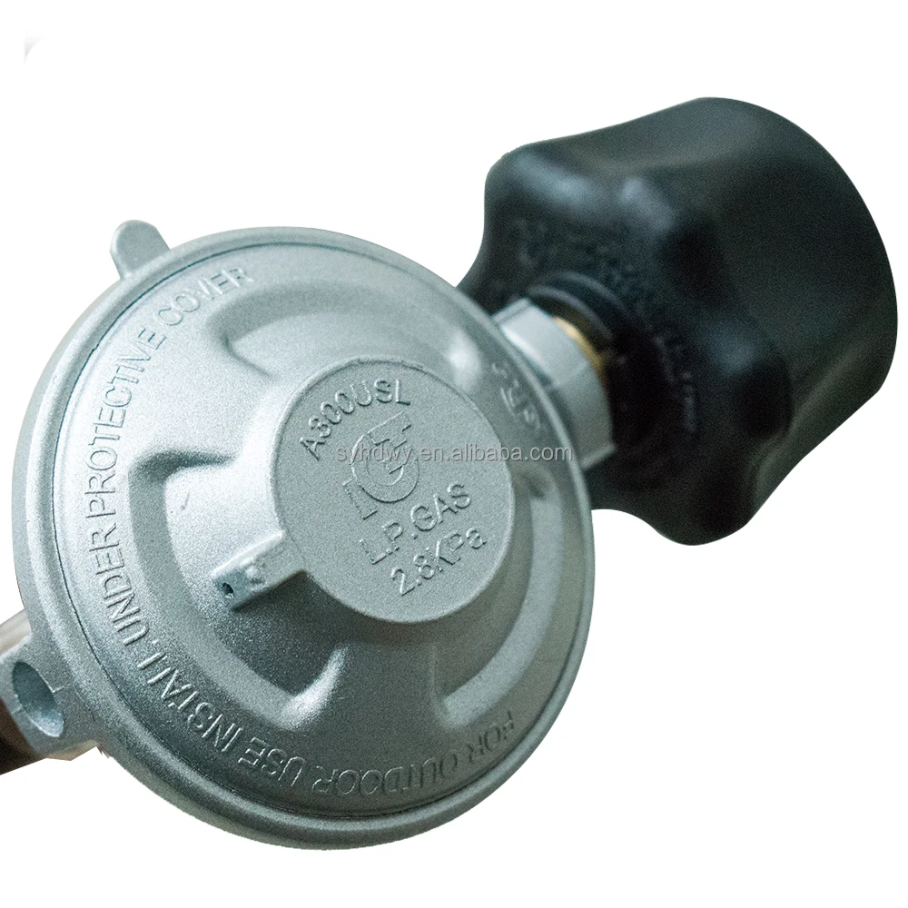 AGA Certified Low Pressure Propane Tank Adapter Regulator Hose LPG Gas ...