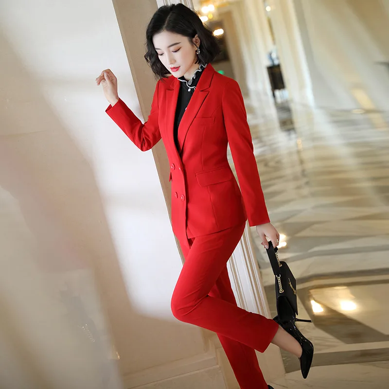 Shop Our New Women's Office Lady Pant Suits - High Quality